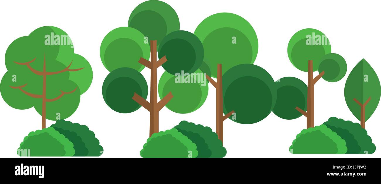 Cartoon bush natural comic hi-res stock photography and images - Alamy