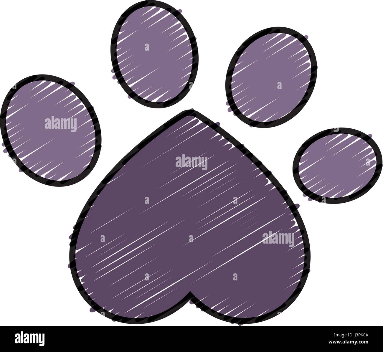 dog paw print icon Stock Vector Image & Art - Alamy