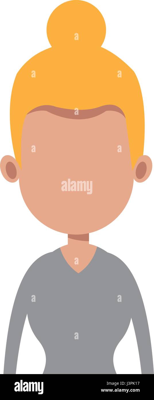 portrait woman female faceless lifestyle Stock Vector Image & Art - Alamy