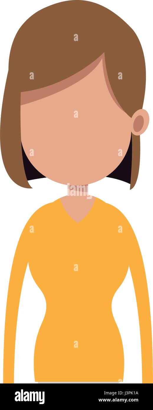 portrait woman female faceless lifestyle Stock Vector Image & Art - Alamy