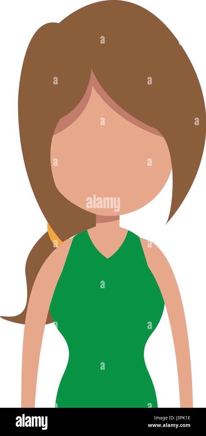 portrait woman female faceless lifestyle Stock Vector Image & Art - Alamy