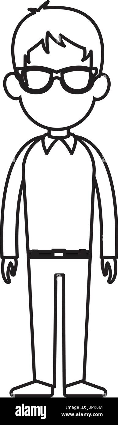 outline man person standing avatar image Stock Vector Image & Art - Alamy