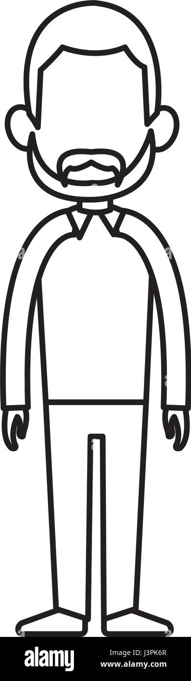 outline man person standing avatar image Stock Vector Image & Art - Alamy