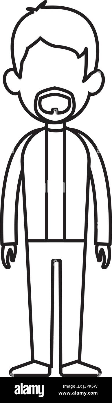 outline man person standing avatar image Stock Vector Image & Art - Alamy