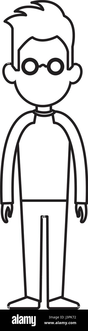 outline man person standing avatar image Stock Vector Image & Art - Alamy