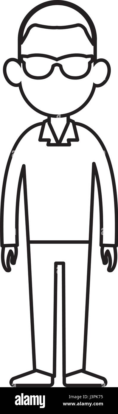 outline man person standing avatar image Stock Vector Image & Art - Alamy