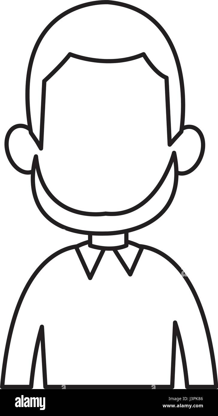 outline man male avatar style Stock Vector Image & Art - Alamy
