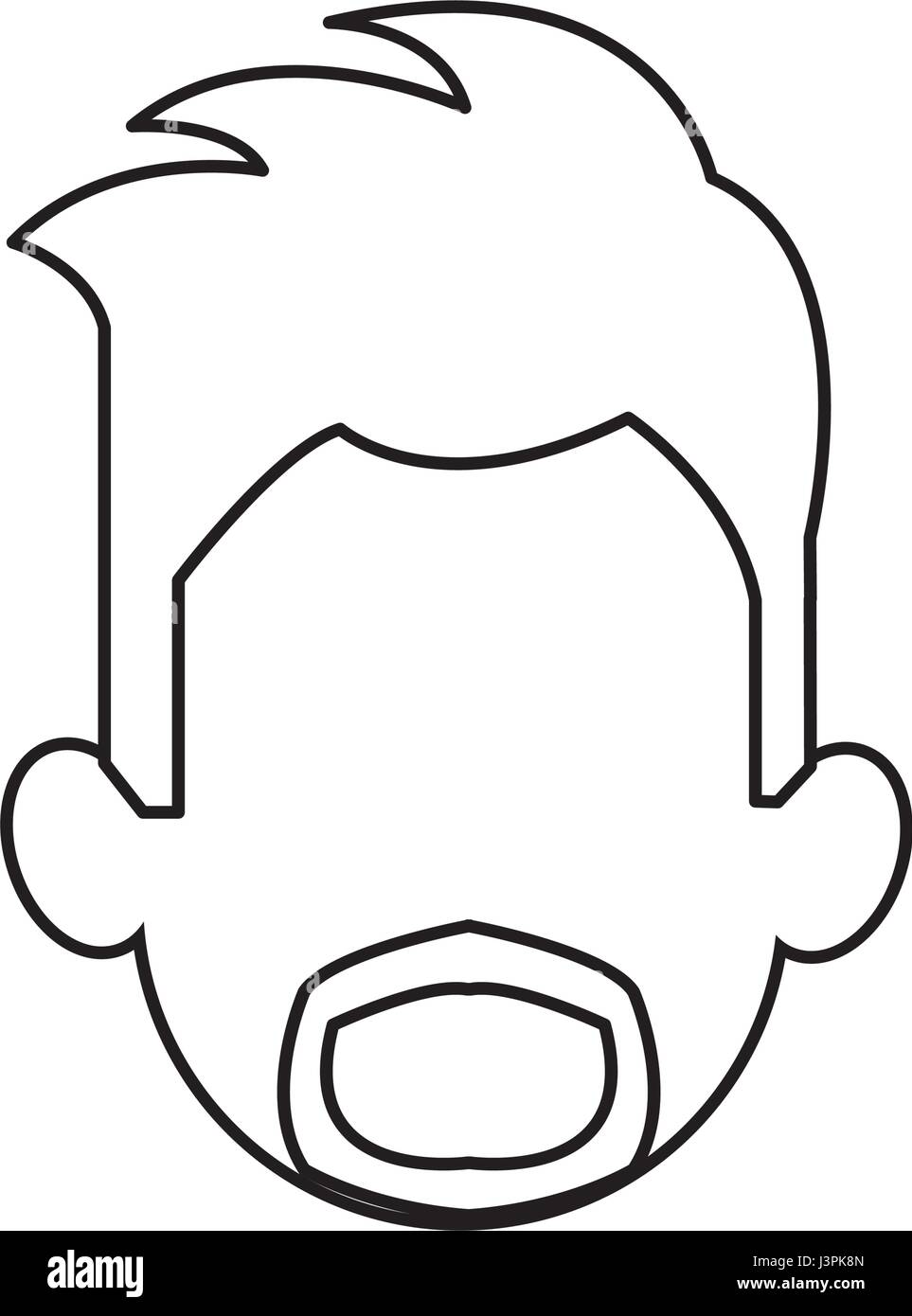 outline head man character person Stock Vector Image & Art - Alamy