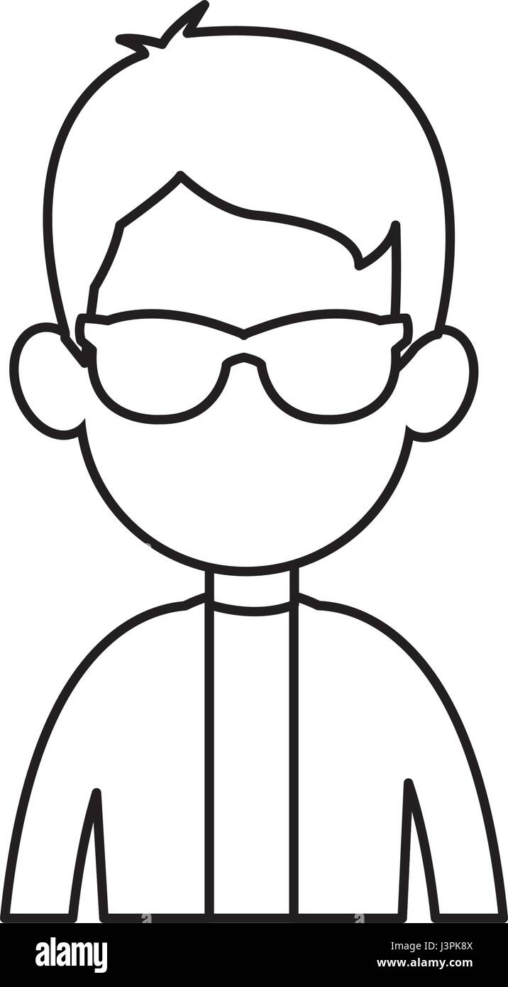 outline man male avatar style Stock Vector Image & Art - Alamy