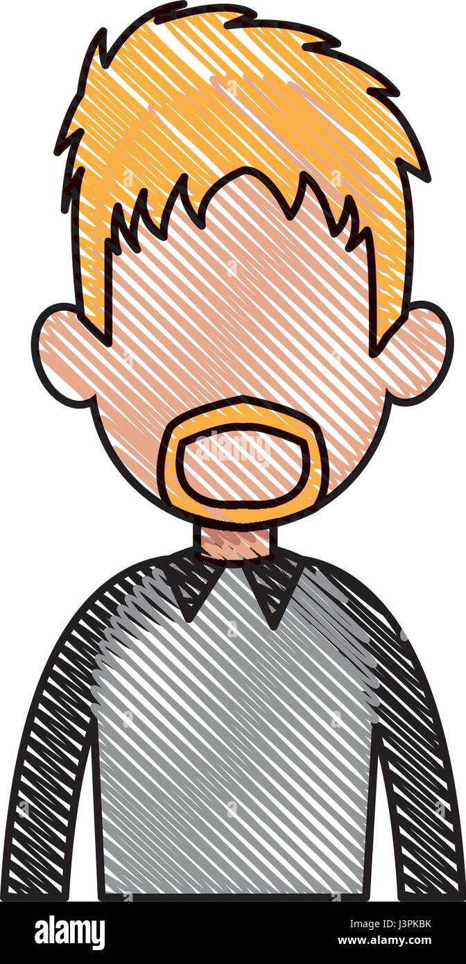 drawing portrait man young style image Stock Vector Image & Art - Alamy