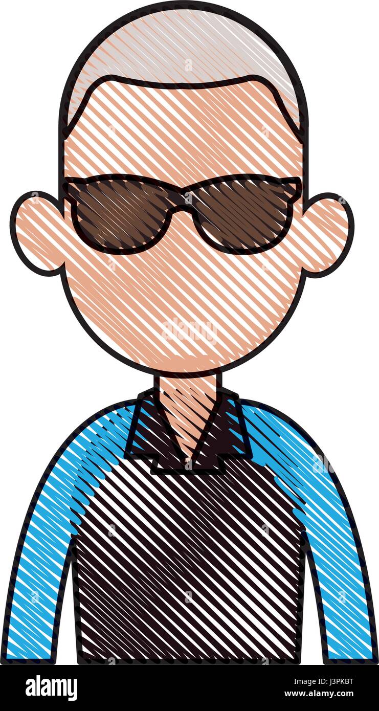 drawing portrait man young style image Stock Vector Image & Art - Alamy