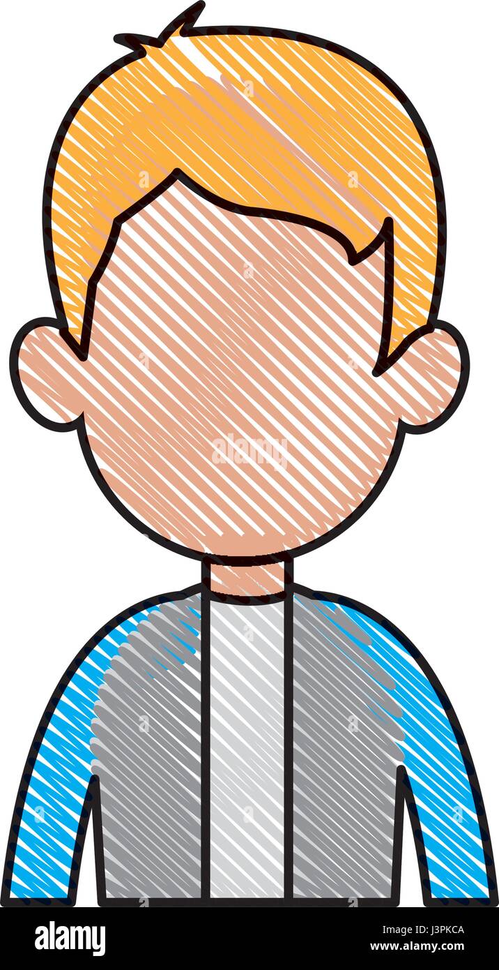 drawing portrait man young style image Stock Vector Image & Art - Alamy