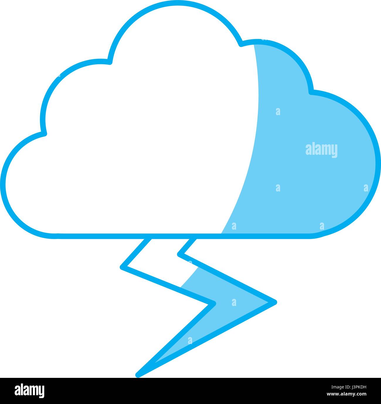 thunder and cloud icon Stock Vector Image & Art - Alamy