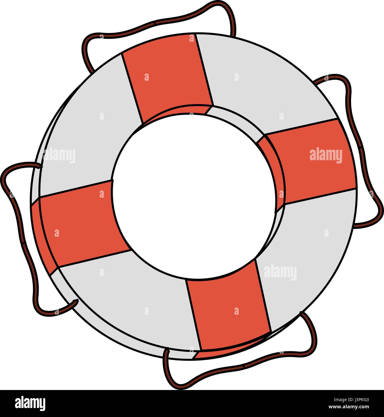 color image cartoon inflatable rings for rescue Stock Vector Image ...