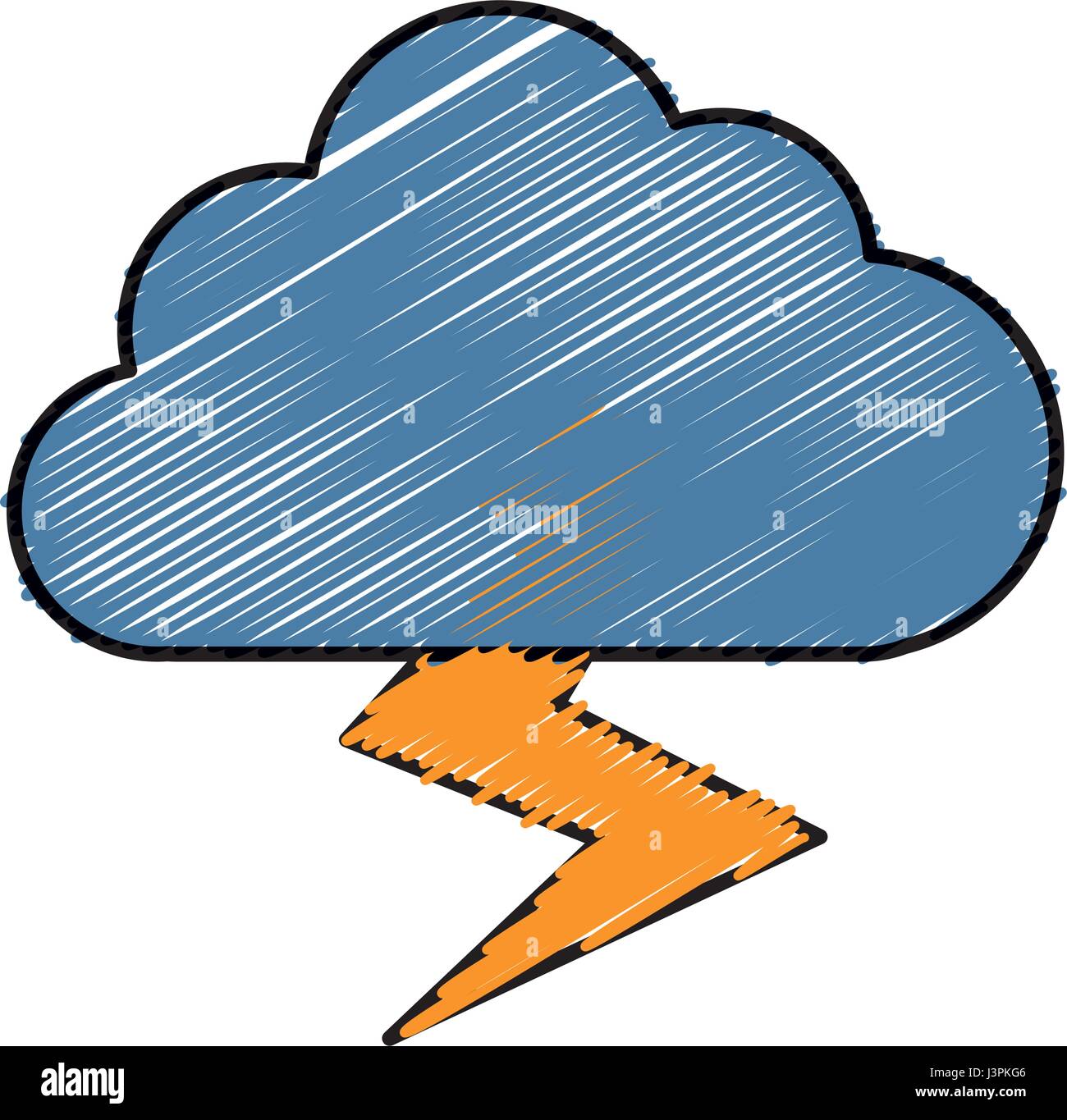 thunder and cloud icon Stock Vector Image & Art - Alamy