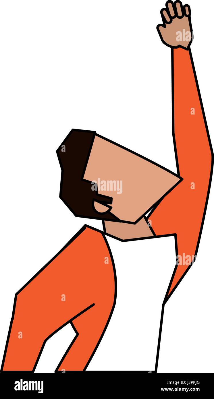 Superman pose man Stock Vector Images - Alamy