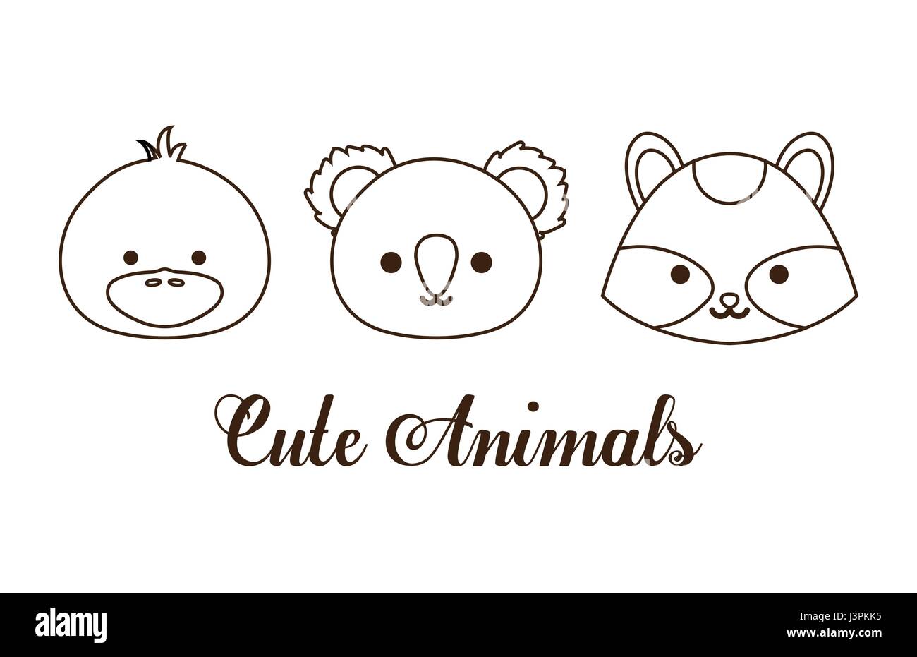 Cute animals design Stock Vector Image & Art - Alamy