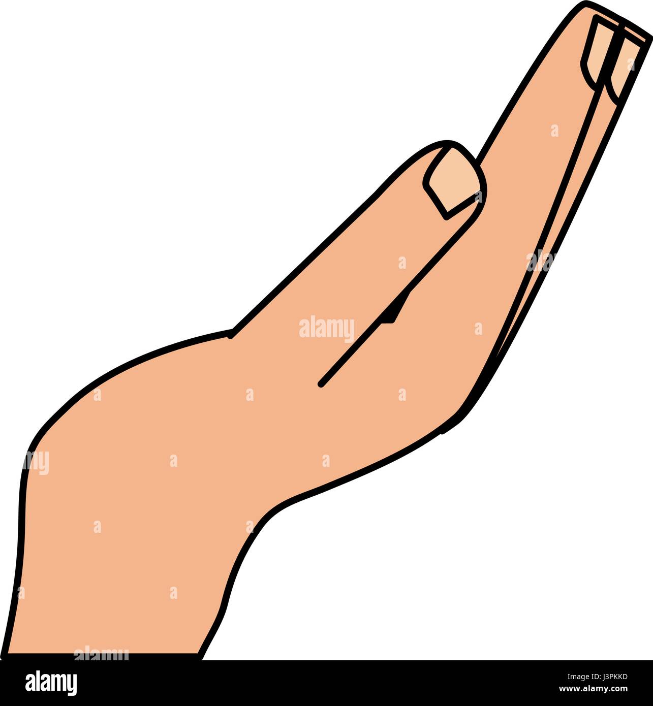 View human palm holding Stock Vector Images - Alamy