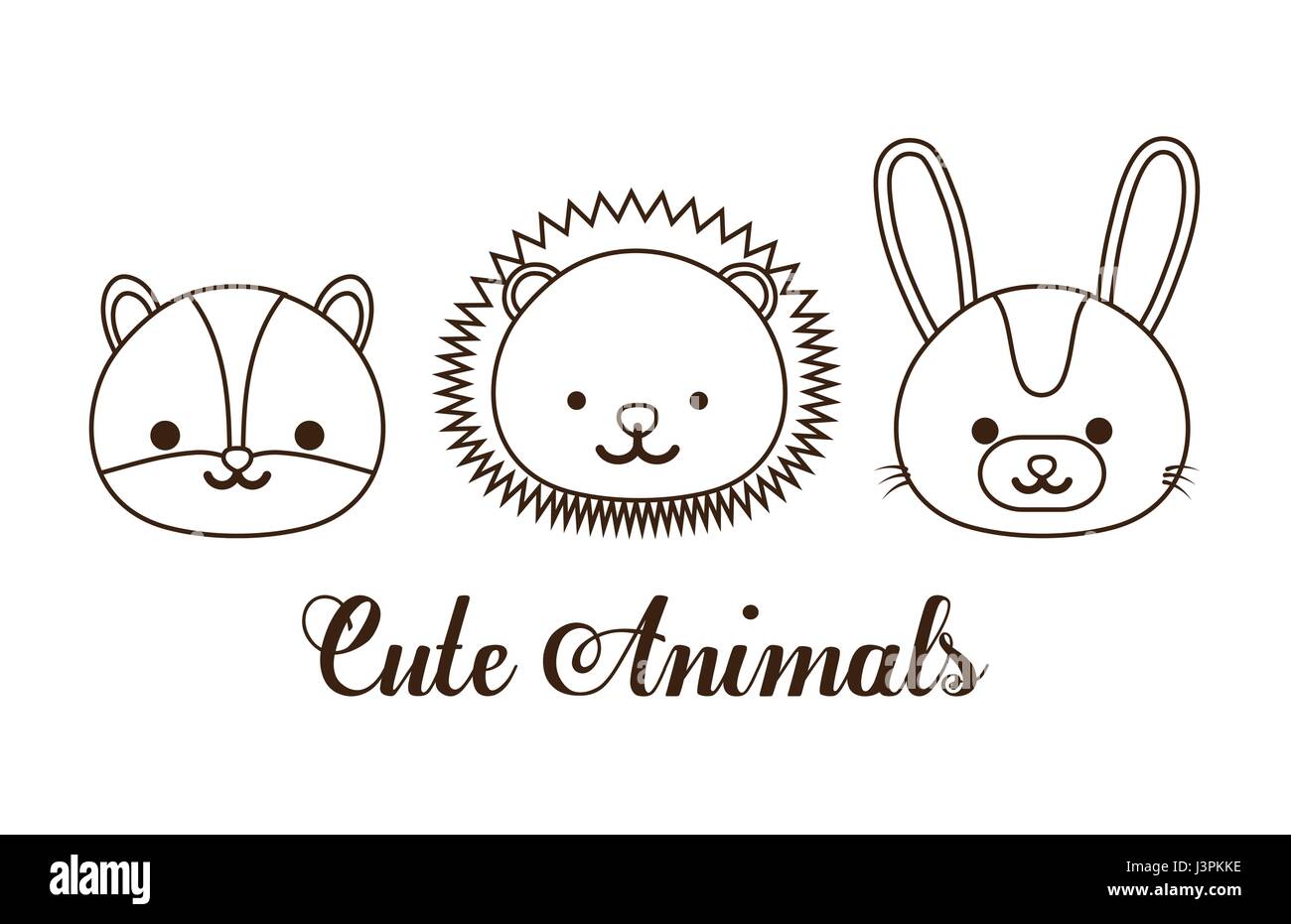 Cute animals design Stock Vector Image & Art - Alamy