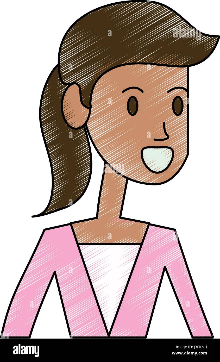 Half body woman worker Stock Vector Images - Alamy