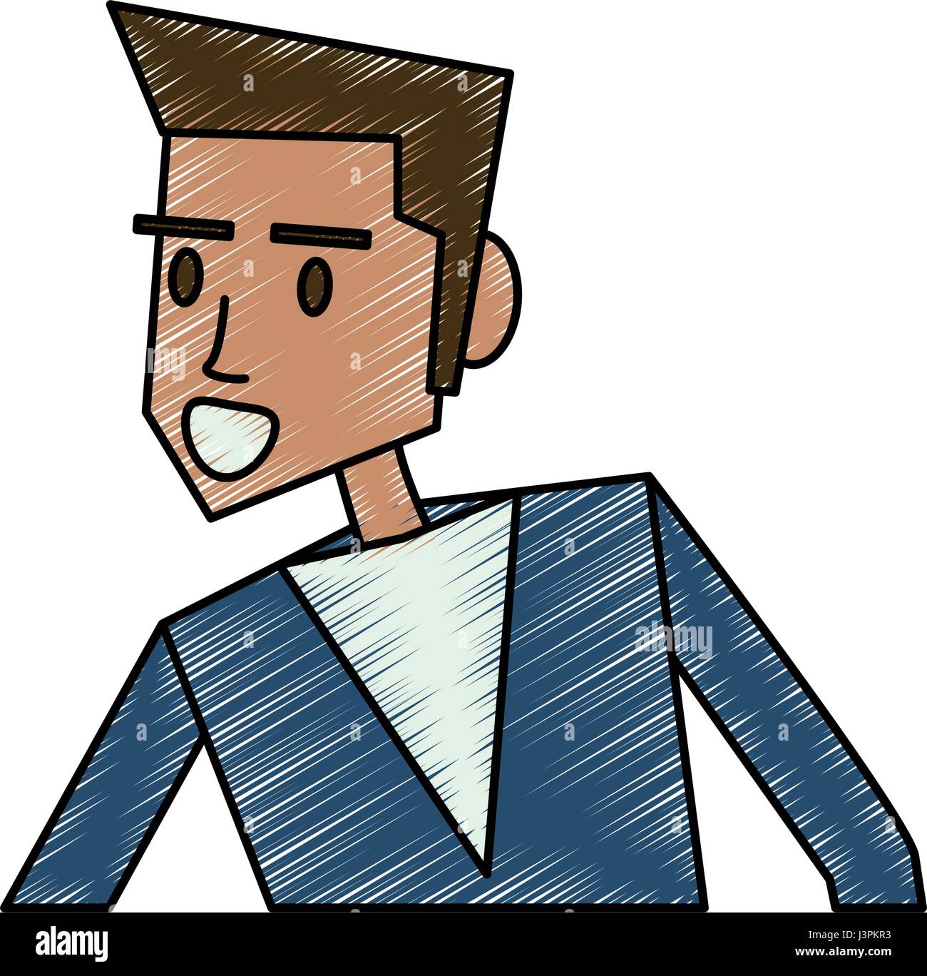 Half half shirt Stock Vector Images - Alamy