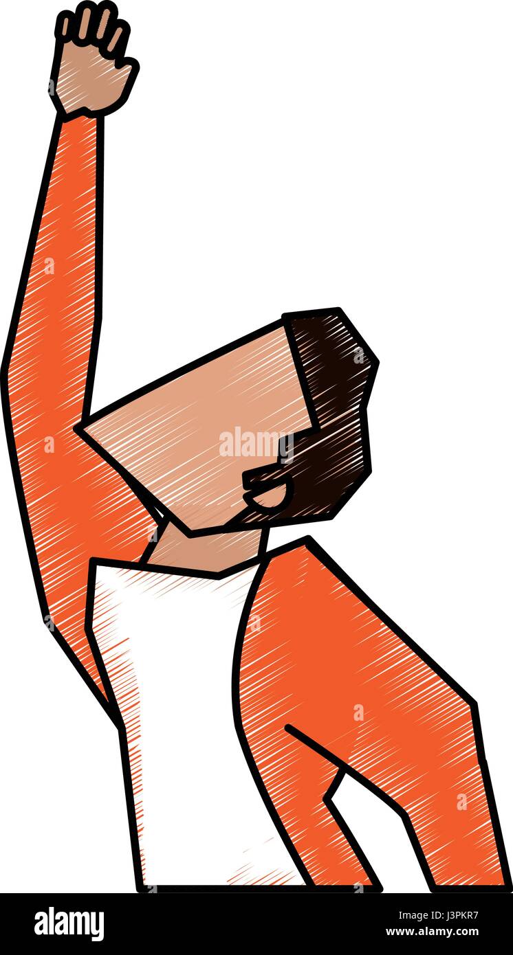 color pencil half body faceless side view super hero flying Stock ...