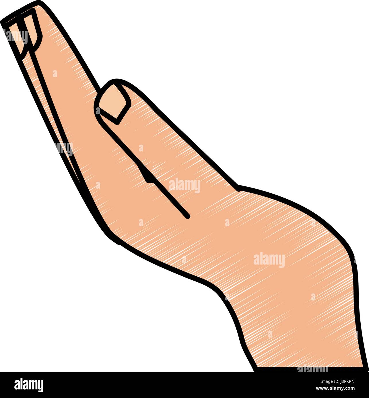 Palm of hands black side Stock Vector Images - Alamy