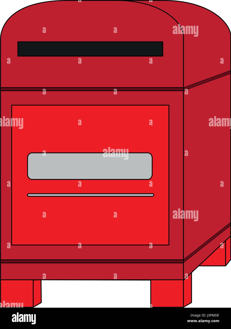 color image cartoon post office box Stock Vector Image & Art - Alamy