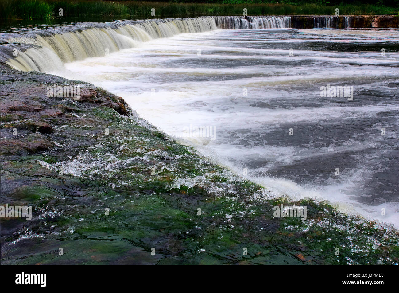 Widest waterfall in Europe - Venta Stock Photo - Alamy