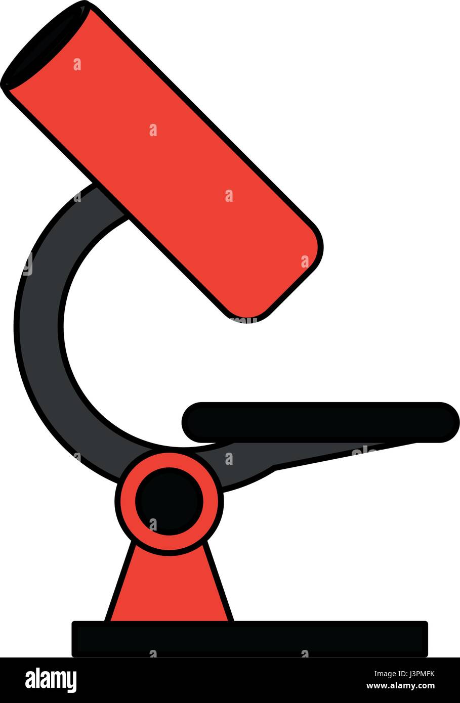 Cartoon Science Microscope