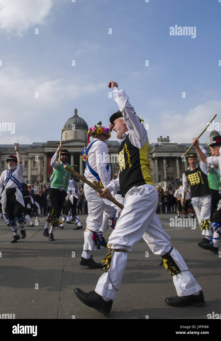 Morris dancers take part in the Westminster Morris Men's annual Day of ...