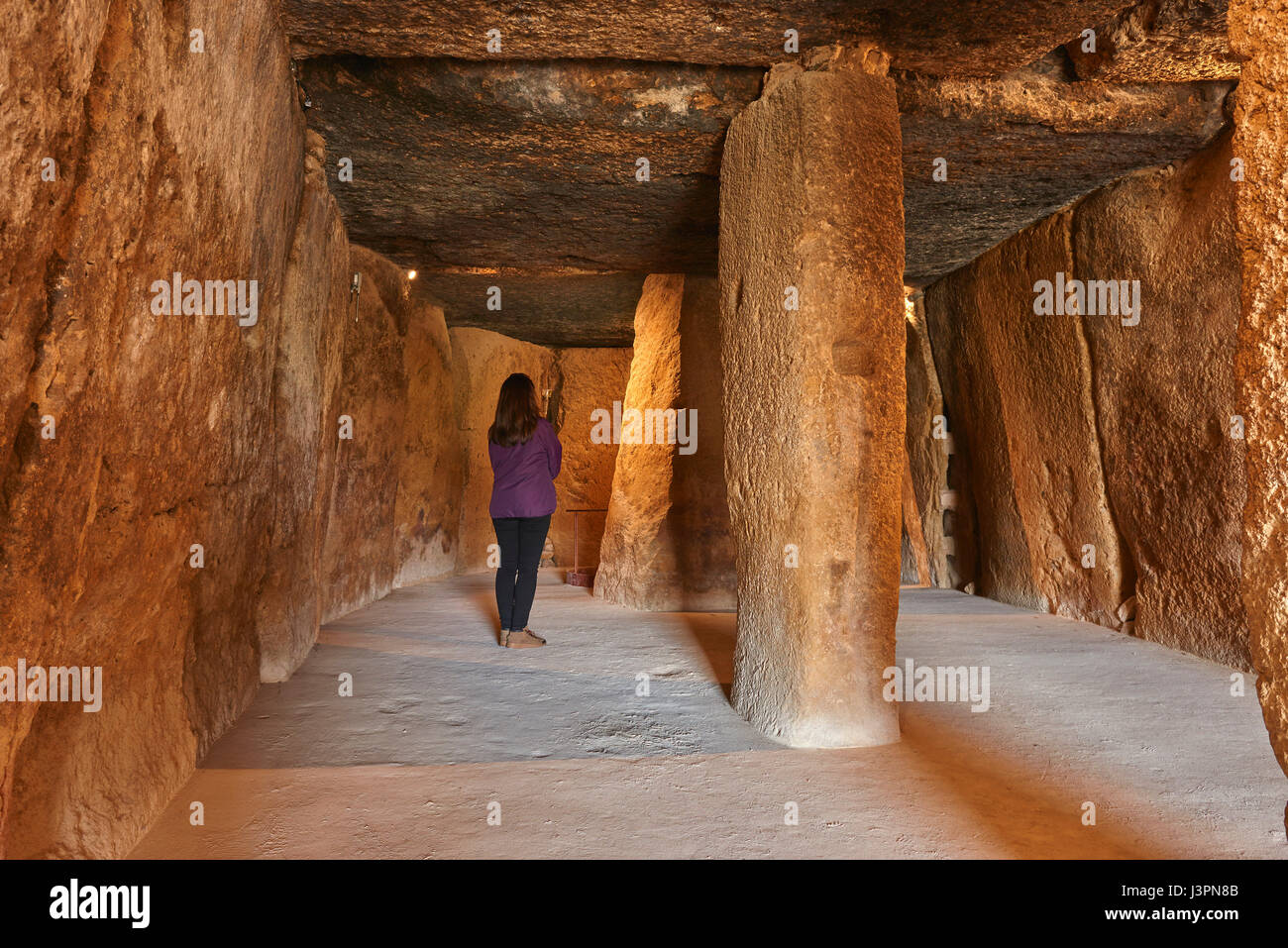 Dolmen of Menga, Menga megalithic dolmen, Antequera, Malaga province ...