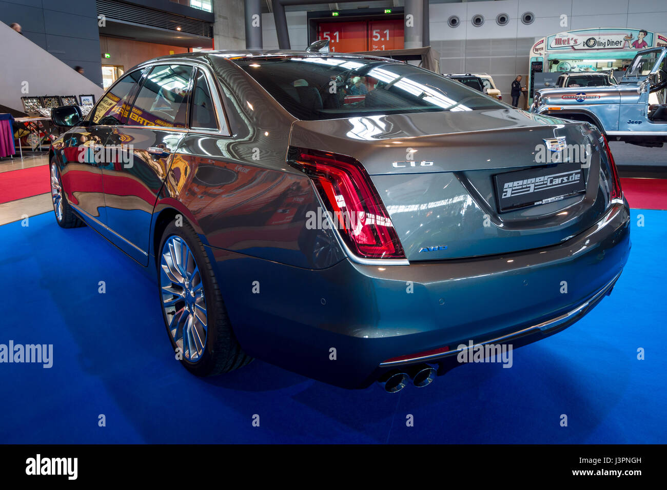 STUTTGART, GERMANY - MARCH 03, 2017: Full-size luxury car Cadillac CT6 ...