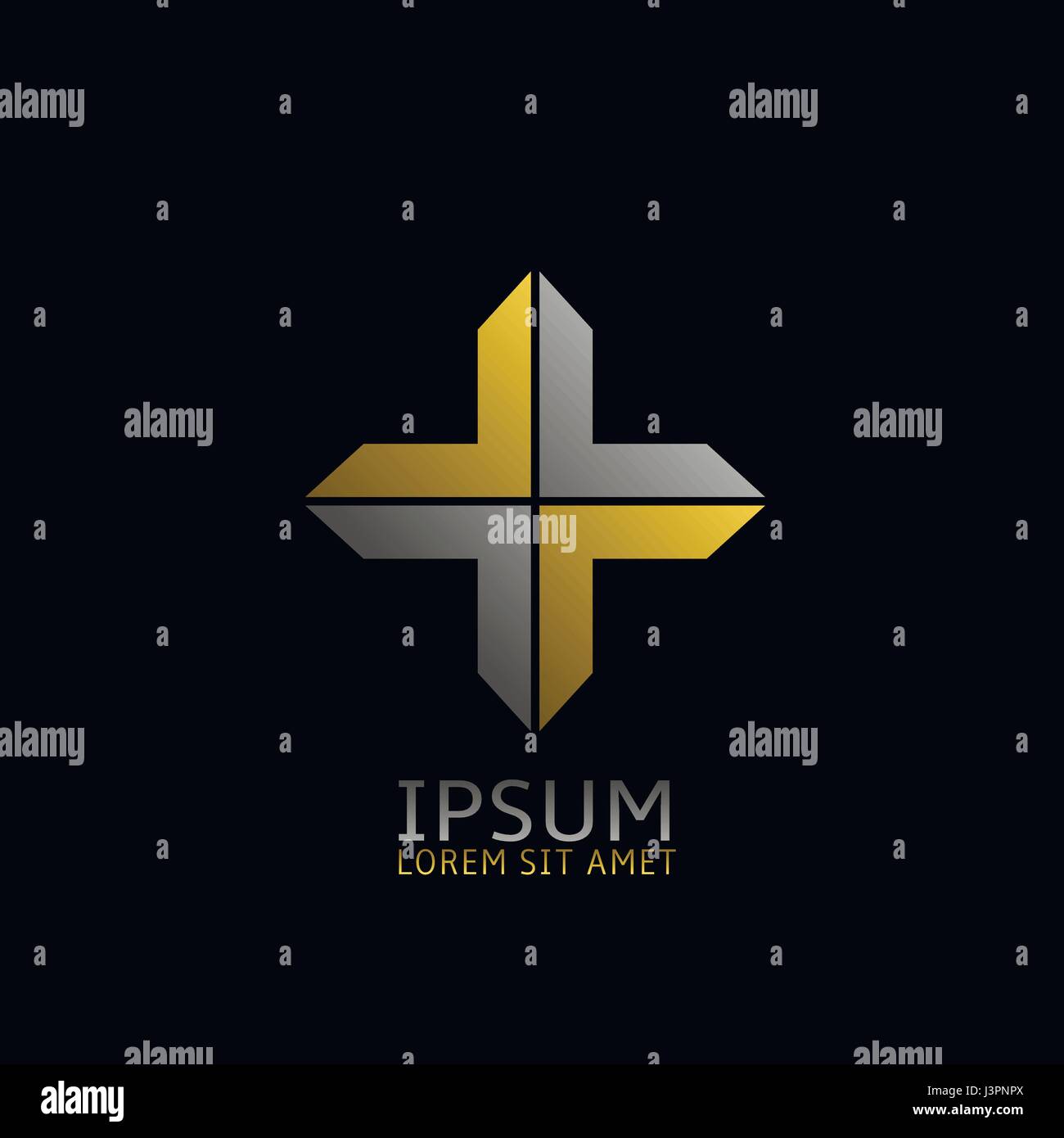 Cross Logo icon Stock Vector Image & Art - Alamy