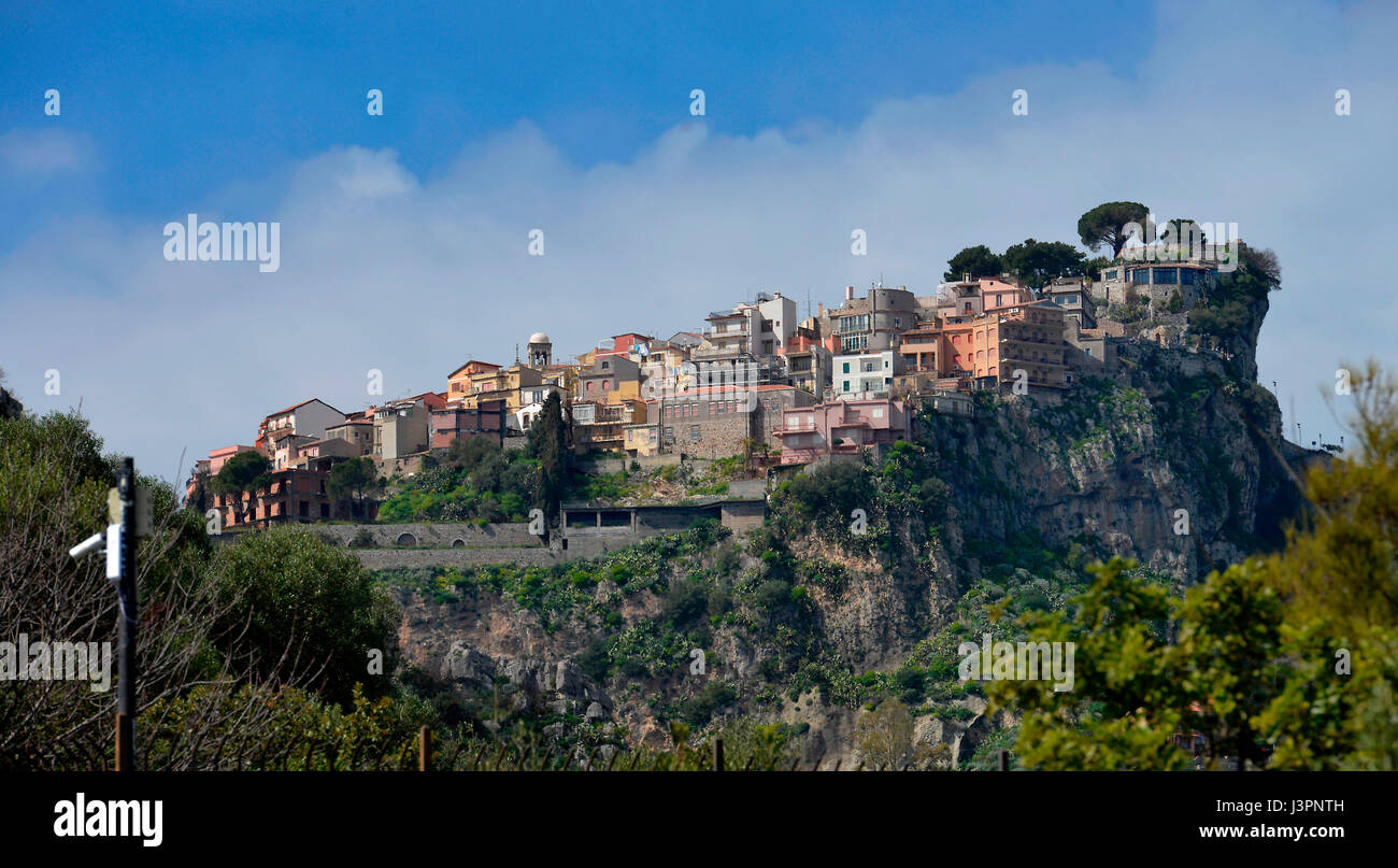 Castelmola village hi-res stock photography and images - Alamy