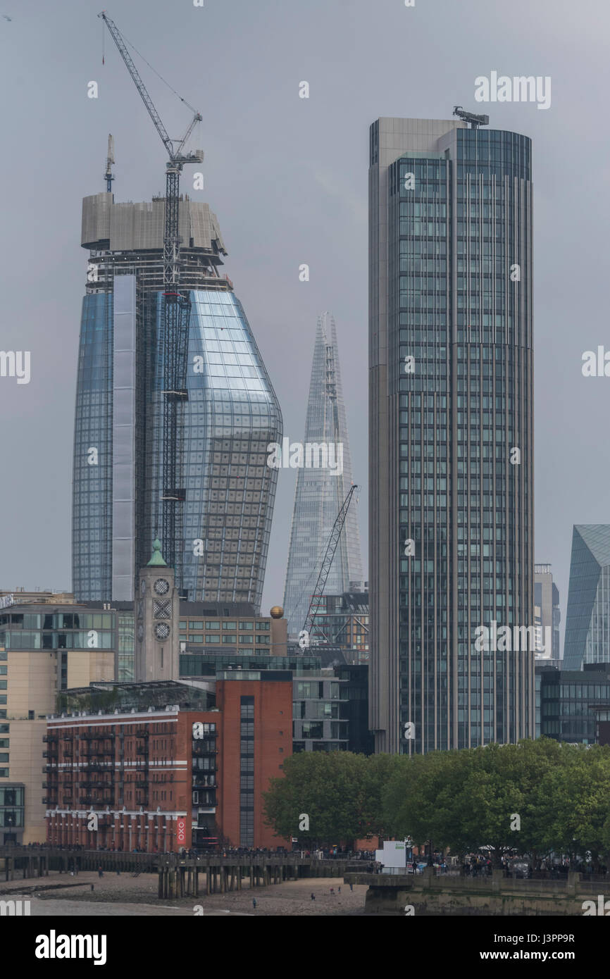 Riverside landmarks, London Stock Photo - Alamy