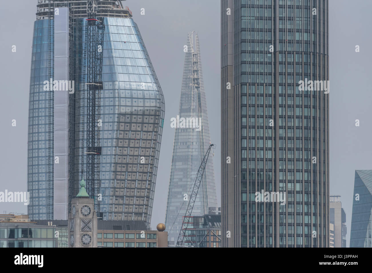 Riverside landmarks, London Stock Photo - Alamy