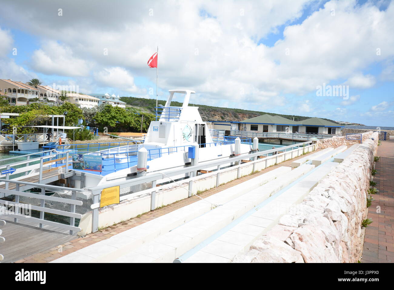 Submarine at Curacao Caribbean island Stock Photo - Alamy