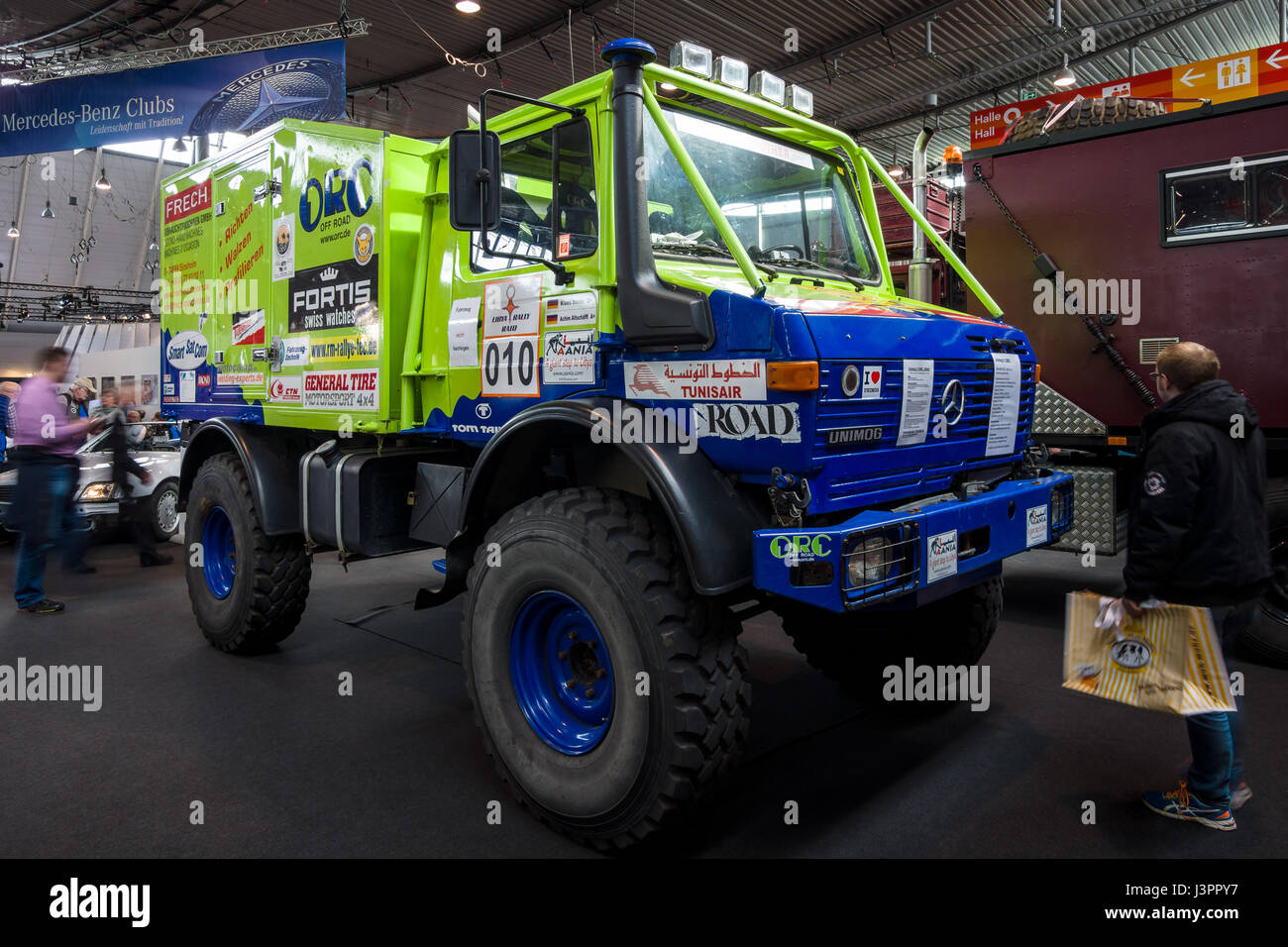 STUTTGART, GERMANY - MARCH 03, 2017: Track Unimog 435 (U1300L) "Rally ...