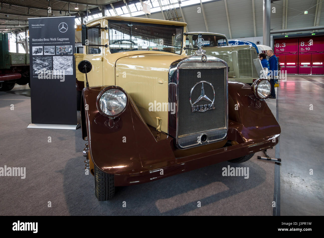 STUTTGART, GERMANY - MARCH 03, 2017: Light truck Mercedes-Benz Lo 2000 ...