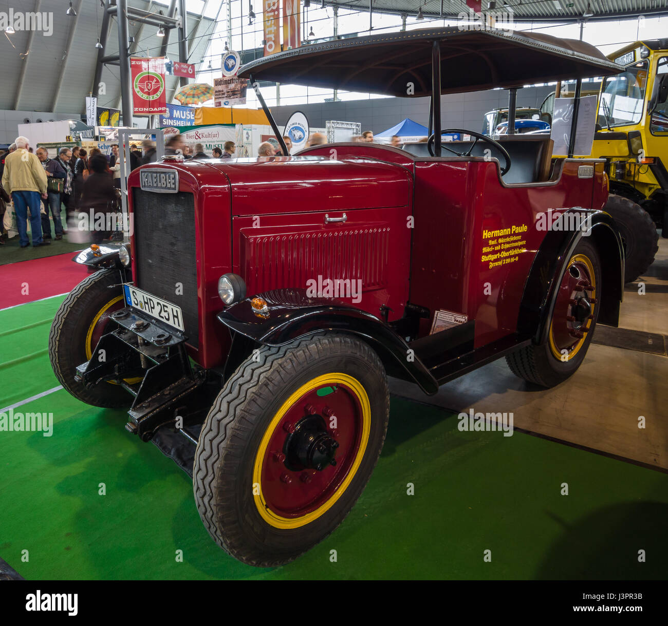STUTTGART, GERMANY - MARCH 03, 2017: Tractor unit Kaelble Z3S, 1935 ...