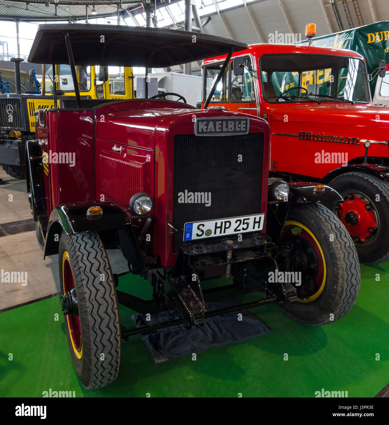 STUTTGART, GERMANY - MARCH 03, 2017: Tractor unit Kaelble Z3S, 1935 ...