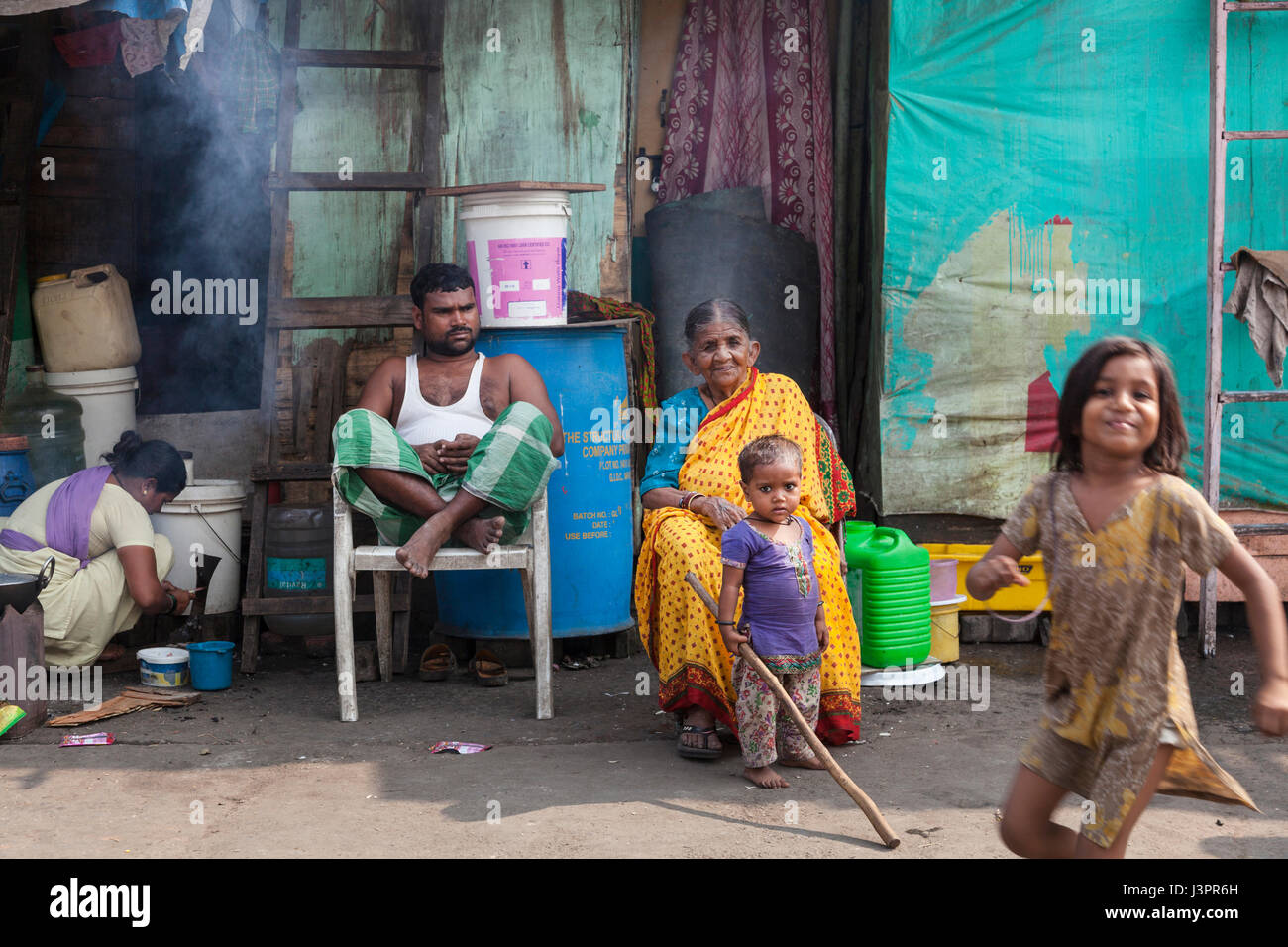 Old indian lady home hi-res stock photography and images - Alamy