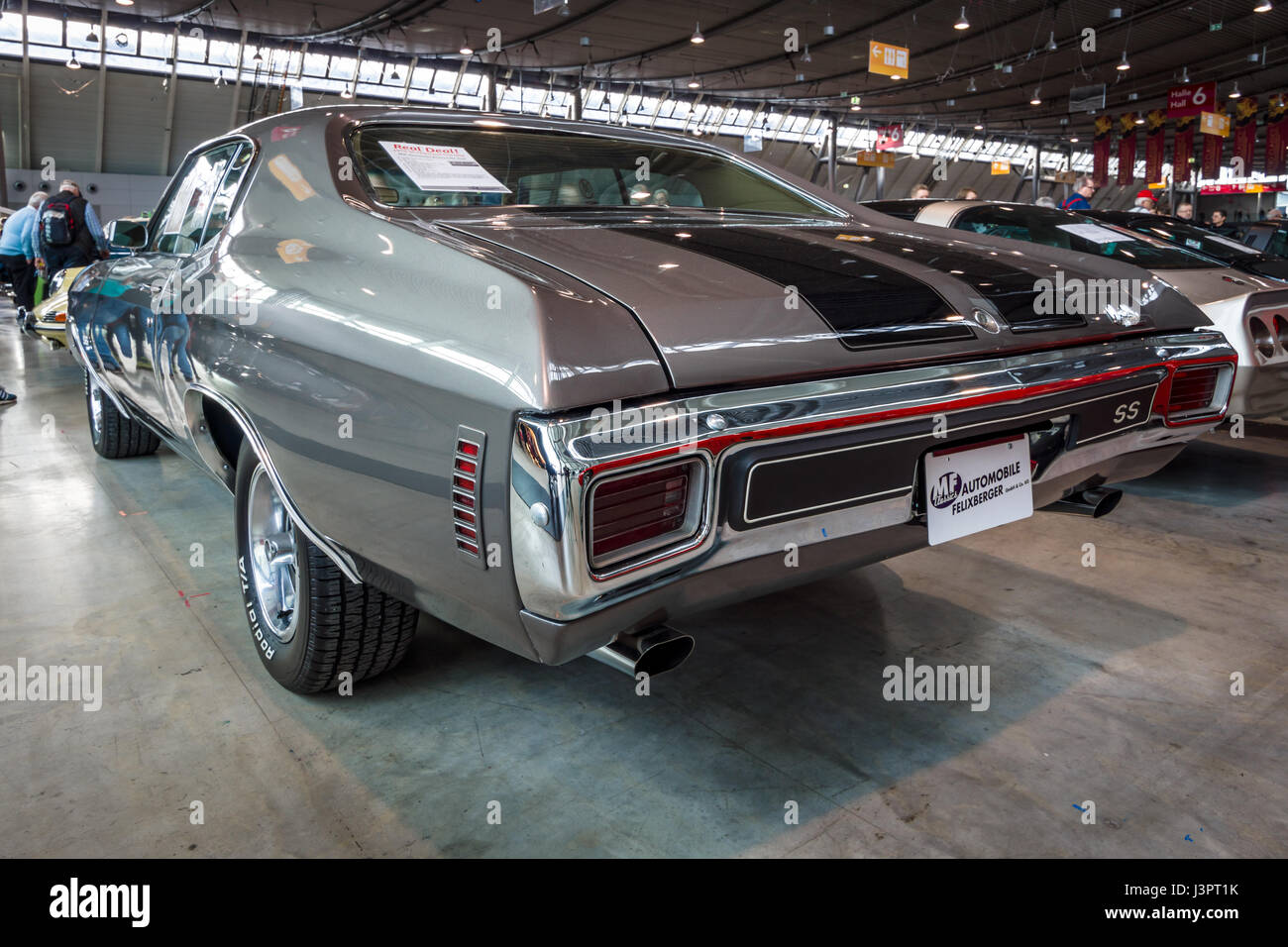 STUTTGART, GERMANY - MARCH 03, 2017: Mid-size car Chevrolet Chevelle SS ...