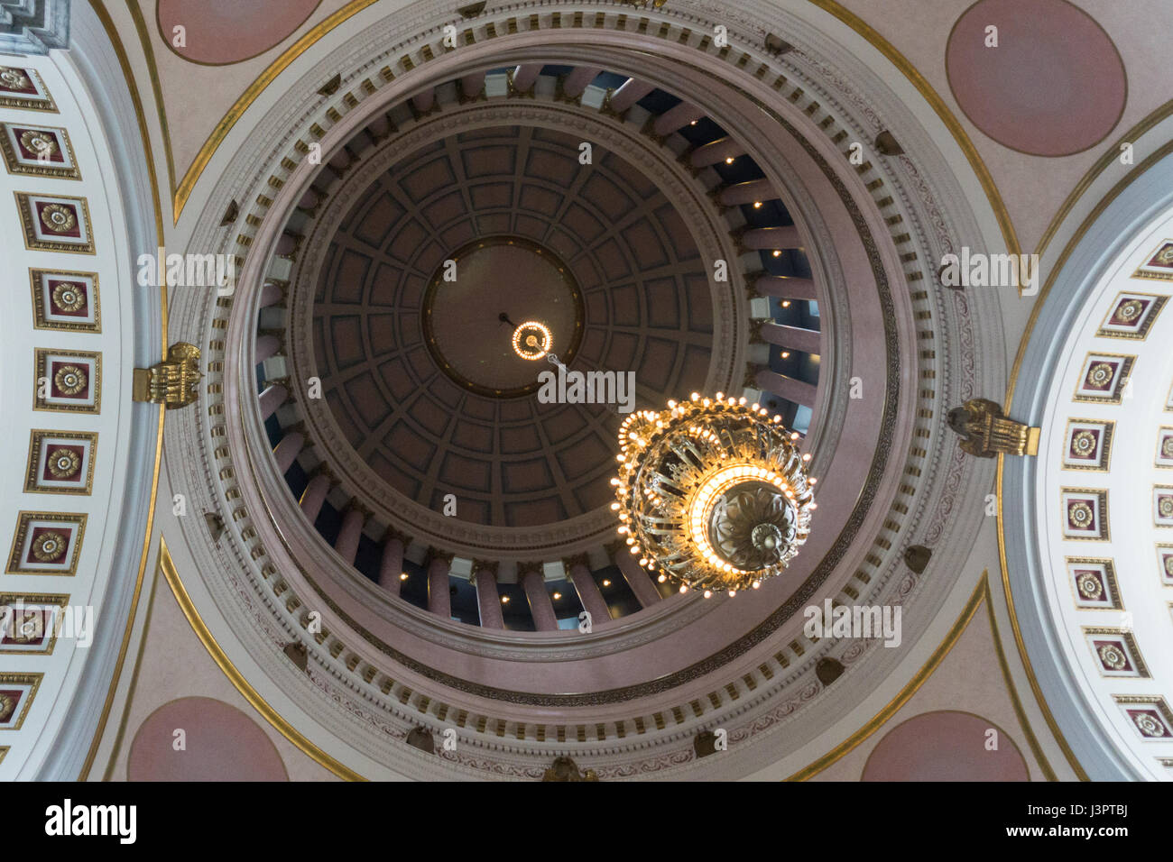 Interior view of the state capitol building in Olympia, Washington ...