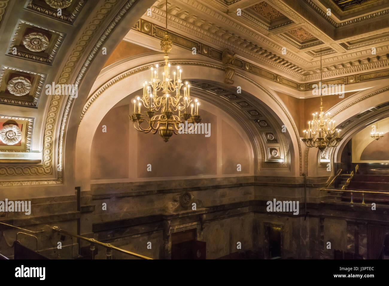 Interior view of the state capitol building in Olympia, Washington ...