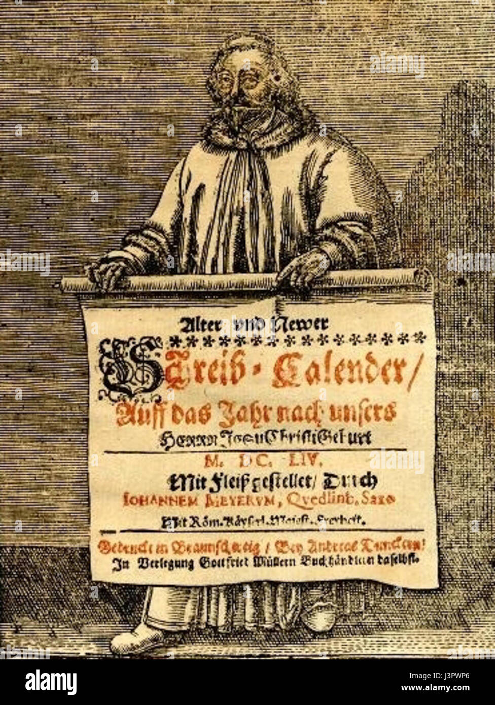 The 'Johann Meyer Kalender Titelblatt 1655' is a title page from a ...