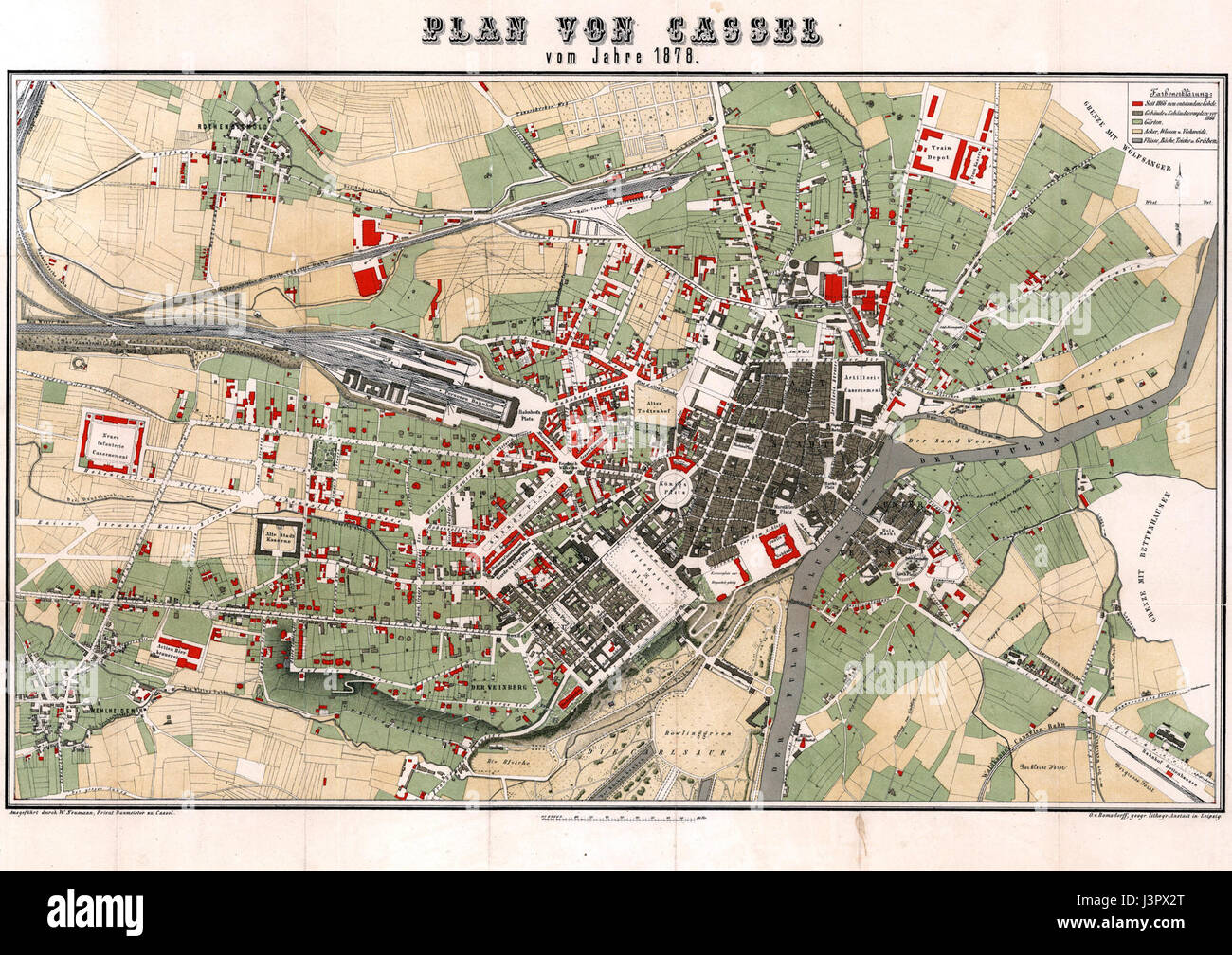 The Karte Kassel is a map produced in 1878 by Neumann, depicting the ...