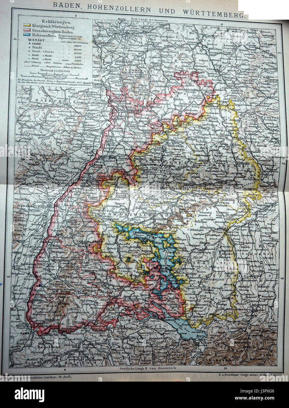 Map germany showing regions hi-res stock photography and images - Alamy