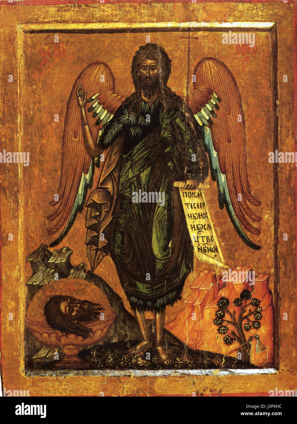 'John the Angel of Desert' is a 16th-century icon attributed to the ...